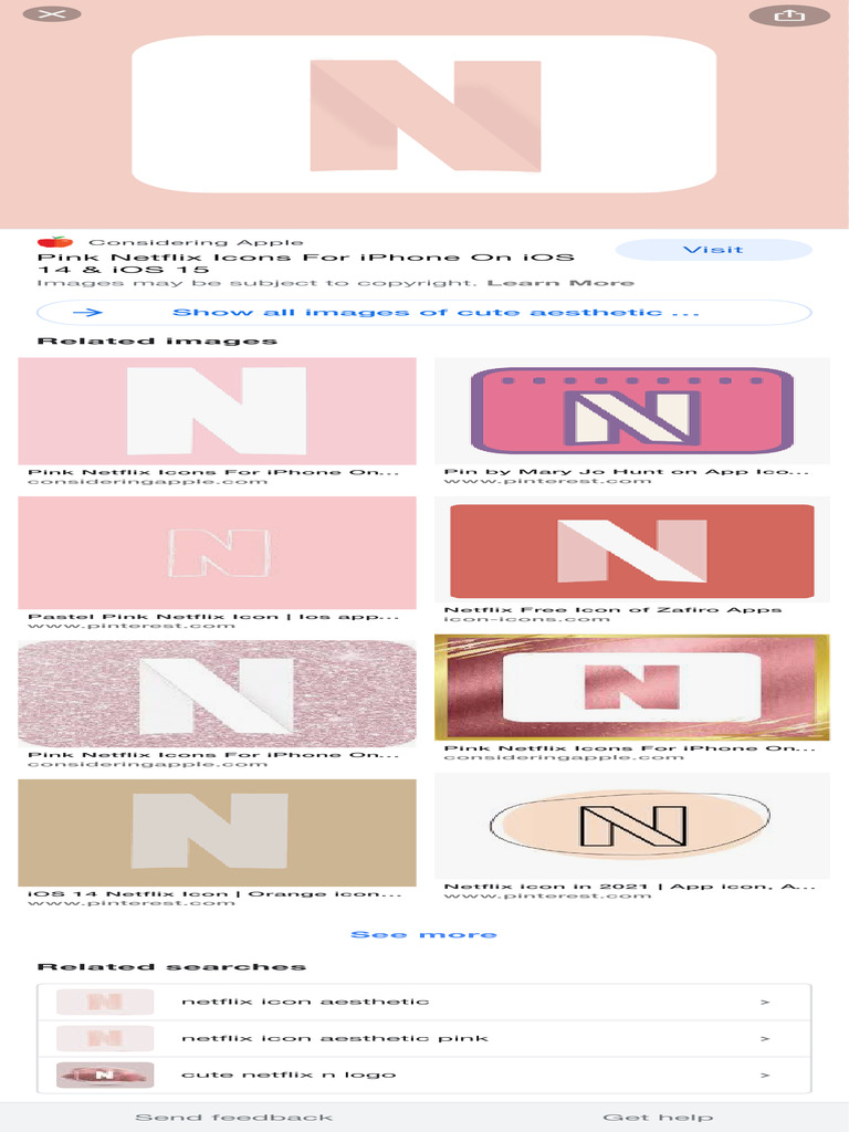 Cute Aesthetic Netflix Logo Designs | PDF | Ios | I Phone