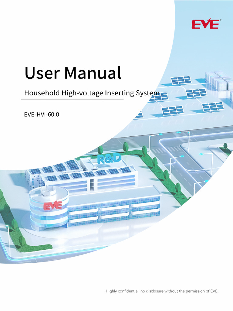 EVE-HVI-60 Energy Storage User Manual | PDF | Safety | Leak