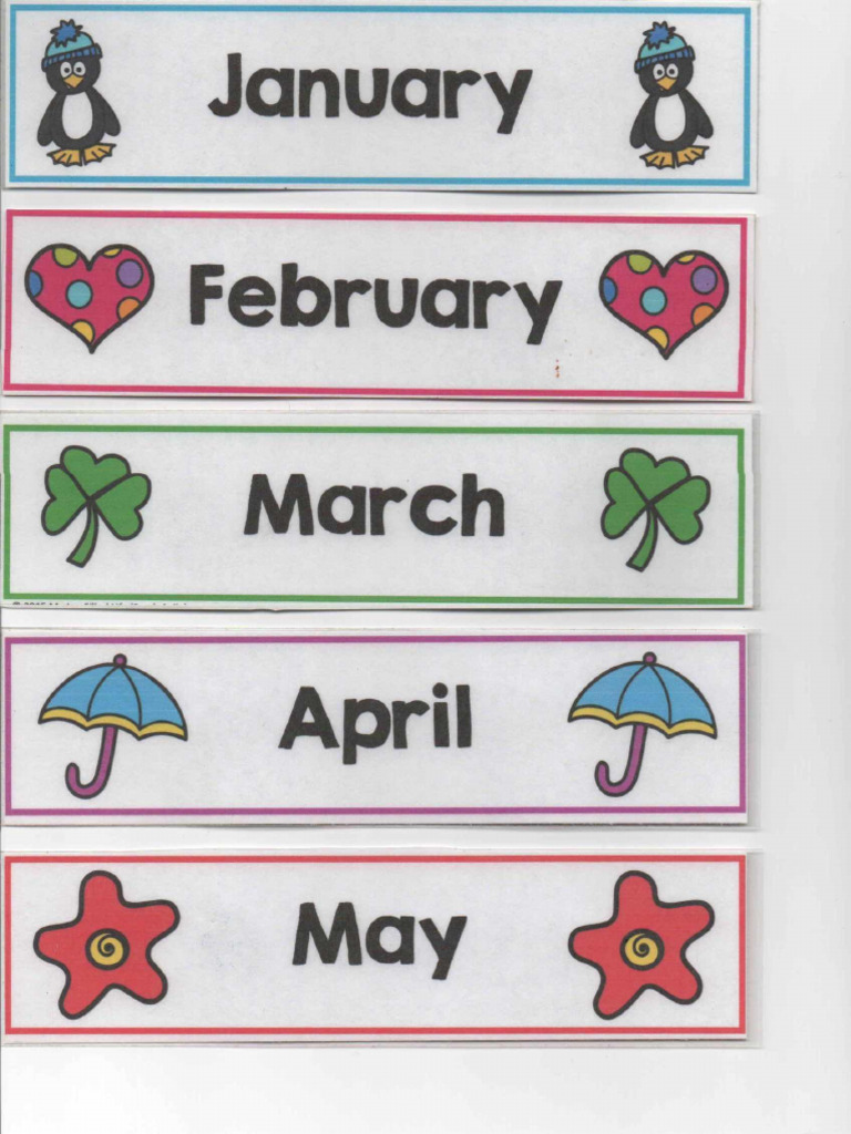 .Months of The Year | PDF