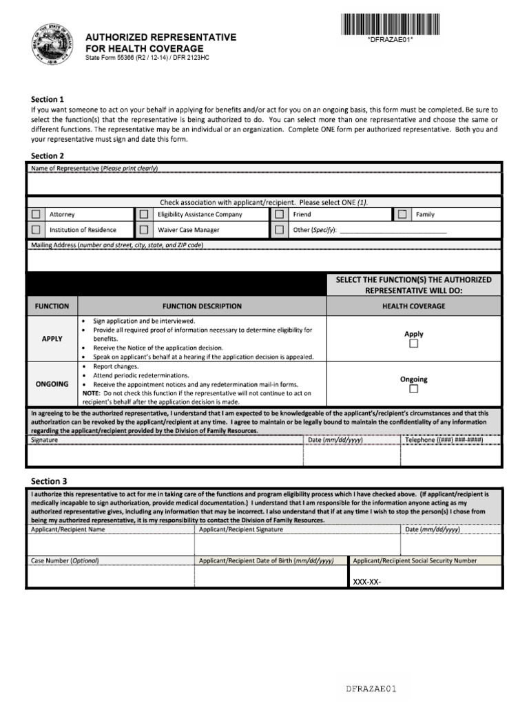 Health Coverage AR Form | PDF