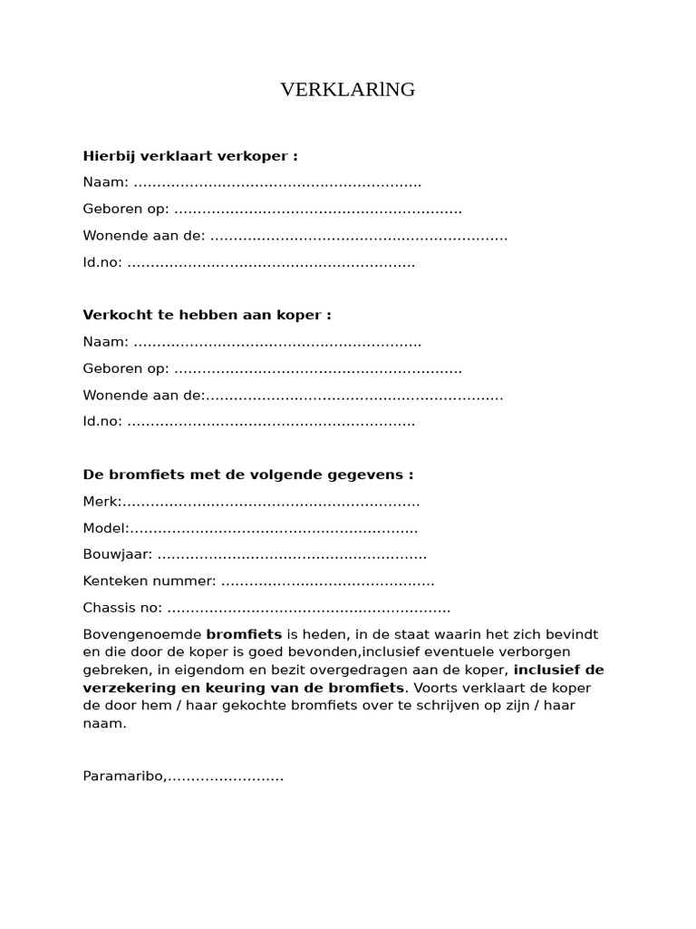 Verklaring 2025 | PDF