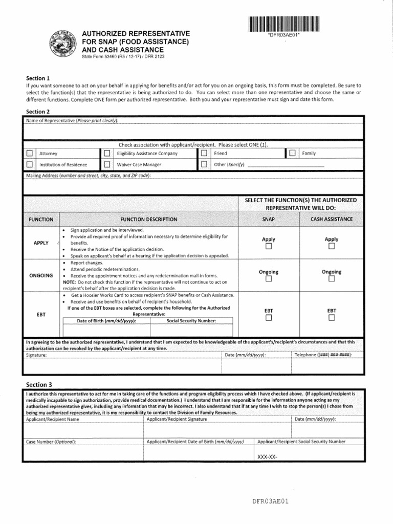 SNAP and TANF AR Form | PDF
