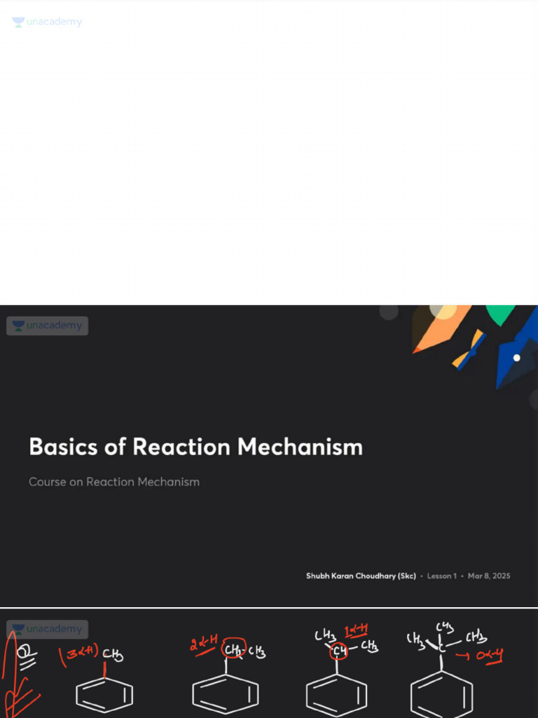 Basics of Reaction Mechanism With Anno | PDF