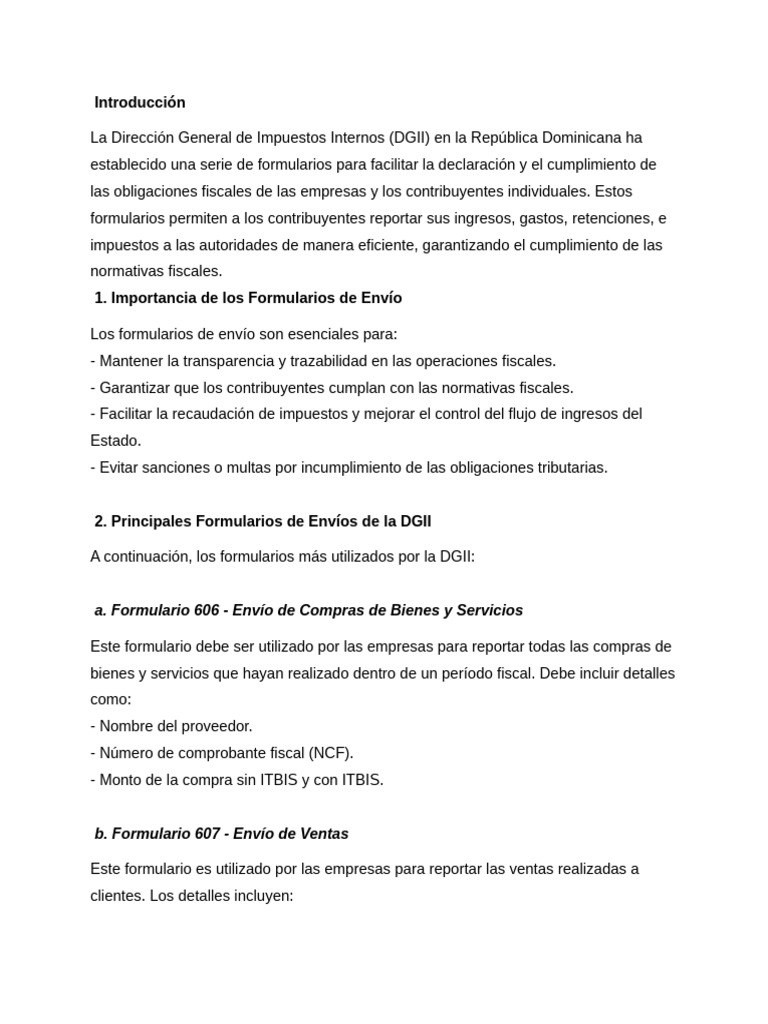 Exposicion Formularios DGII-Tributacion | PDF | Impuestos | Cigarrillo