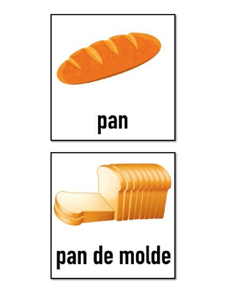 Vocabulario Alimentos | PDF