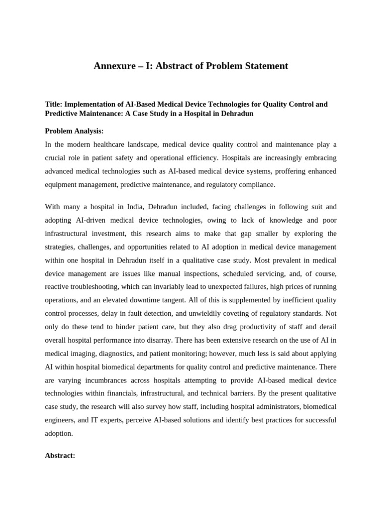 Annexure-I Virender - 2403res83 | PDF | Medical Device | Artificial Intelligence