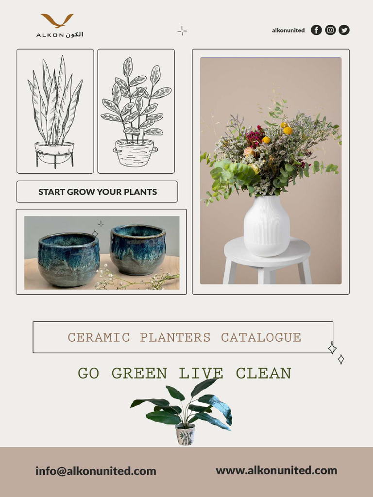 Catalogue Ceramic Planters Compressed | PDF