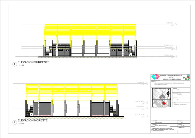 MV - Arq - A06 - Elevaciones | PDF
