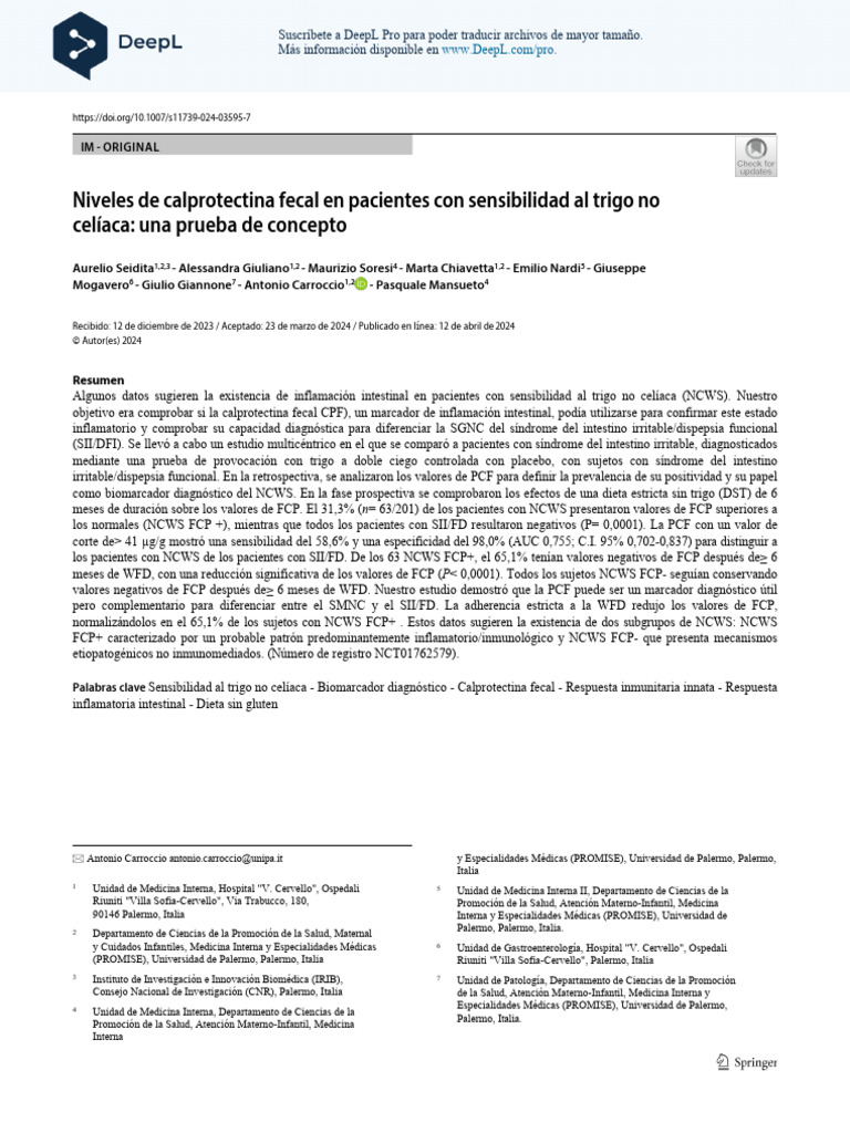 calprotectina adultos es | PDF | Síndrome del intestino irritable ...