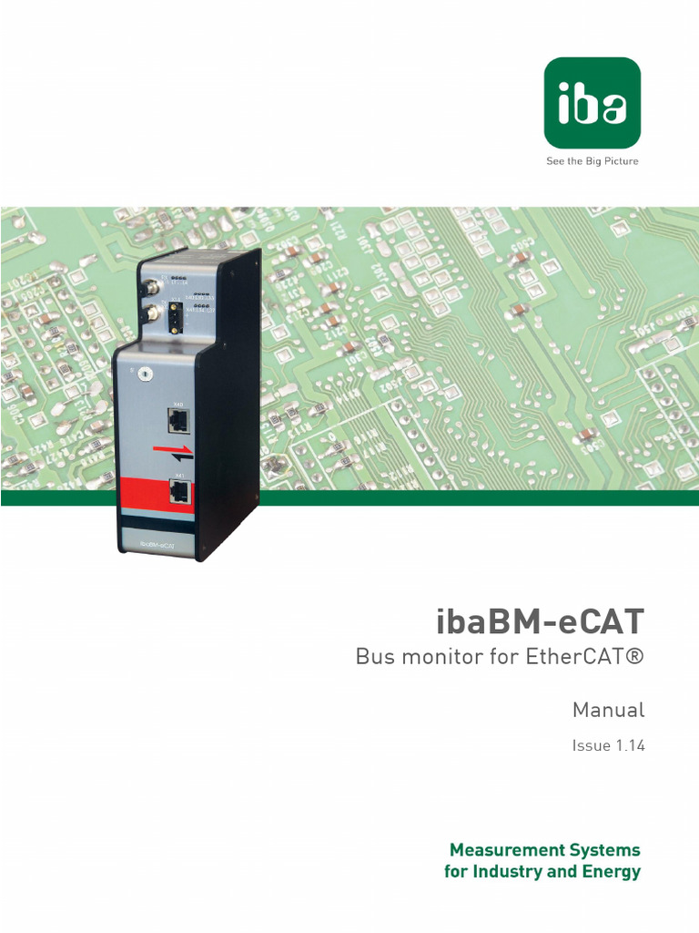 ibaBM-eCAT v1.14 en | PDF | Input/Output | Power Supply