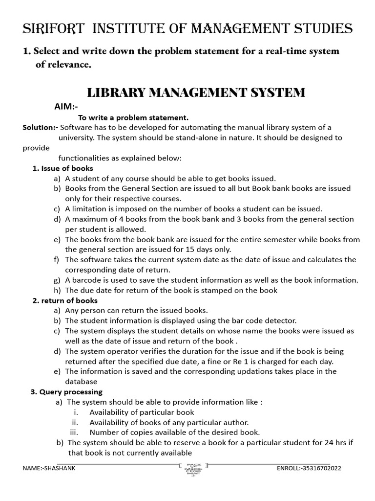 Se Practical Shashank | PDF | Libraries | Books