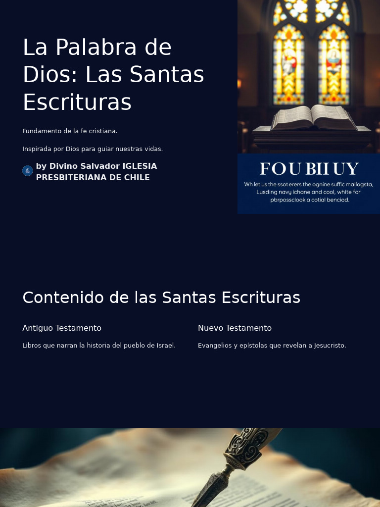 La Palabra de Dios Las Santas Escrituras | PDF
