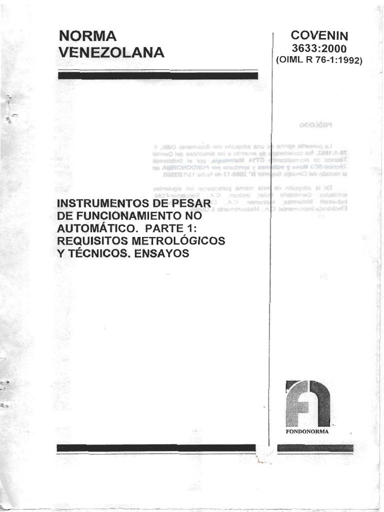OIML R76 Pesado | PDF