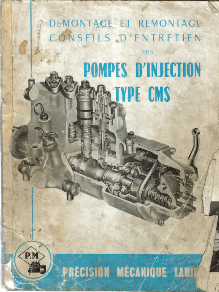 manuel_pompes_injection_type_CMS_livret_entretien_demontage_remontage | PDF
