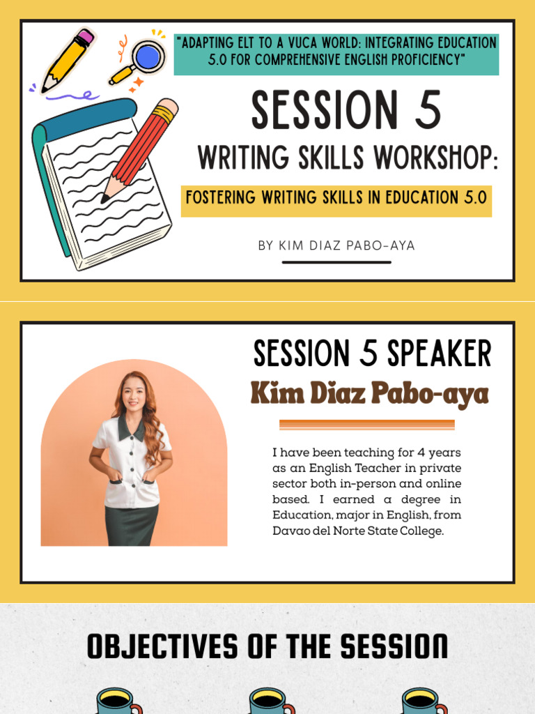 S5 Writing Skills - Fostering Writing Skills in Education 5.0 | PDF