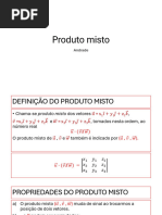 GAAL - Aula 06 - Produto Misto | PDF | Espaço vetorial | Matemática