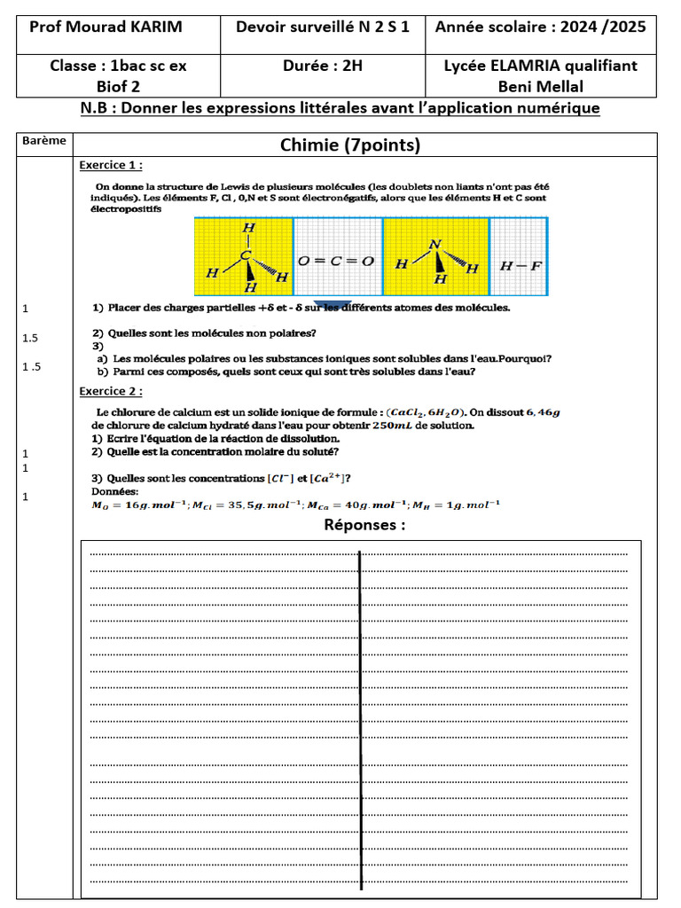 DS2 S1 MK 1bac Biof 2 | PDF