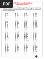 Top 1000 Common Words in English Full | PDF