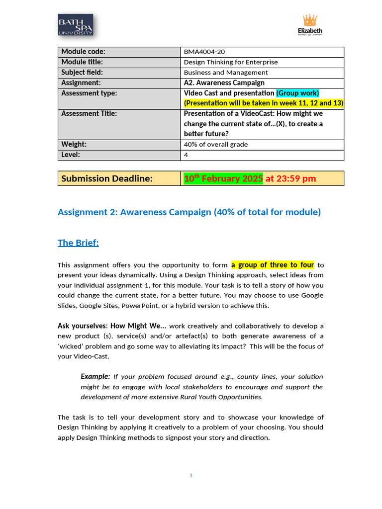 GF-Assignment_2_DTE (1) | PDF | Design Thinking | Cognition