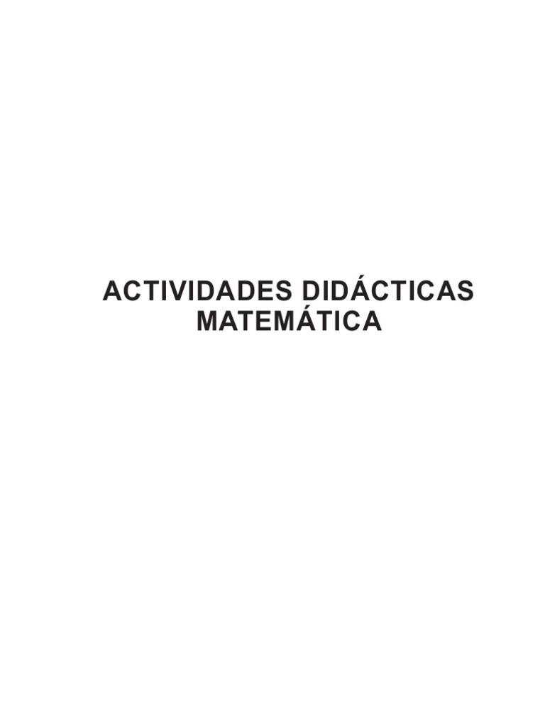 Actividades Matemáticas para Segundo Grado | PDF