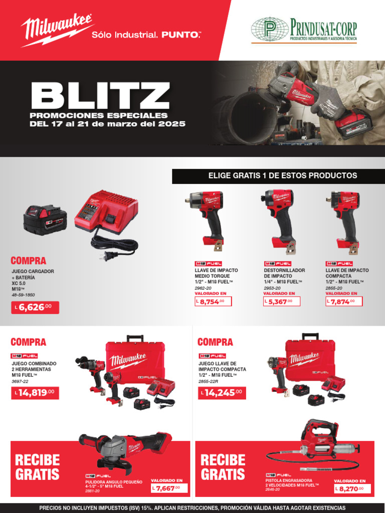 Flyer Blitz HN 25 | PDF | Fuerza | Herramientas