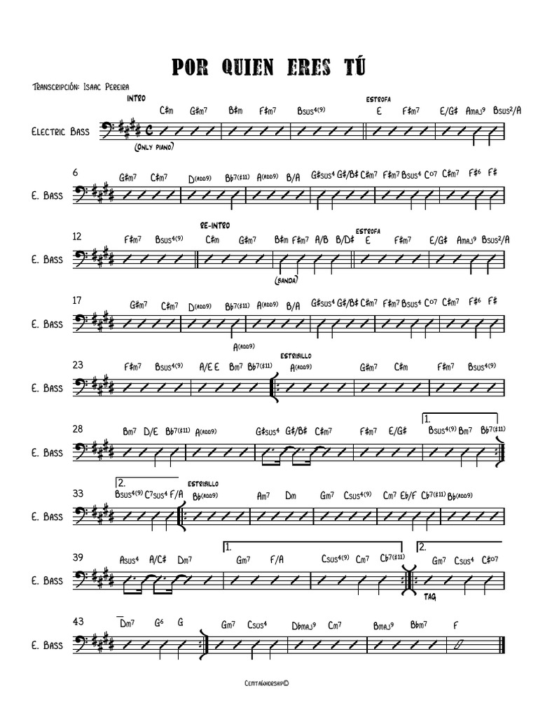 Por Quien Eres Tú - 6 - Partitura Completa | PDF