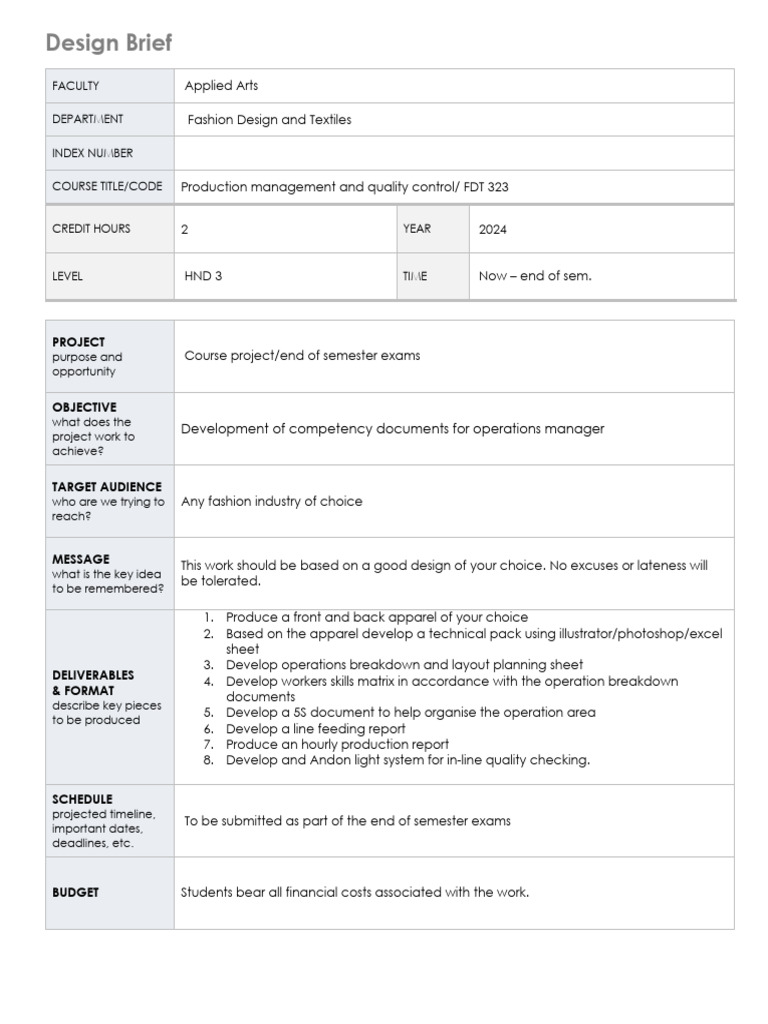 2024 End of Sem Work For Production and Quality MGT | PDF