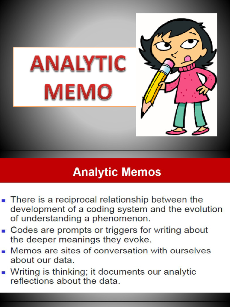 Writing Effective Analytic Memos | PDF | Data | Analysis