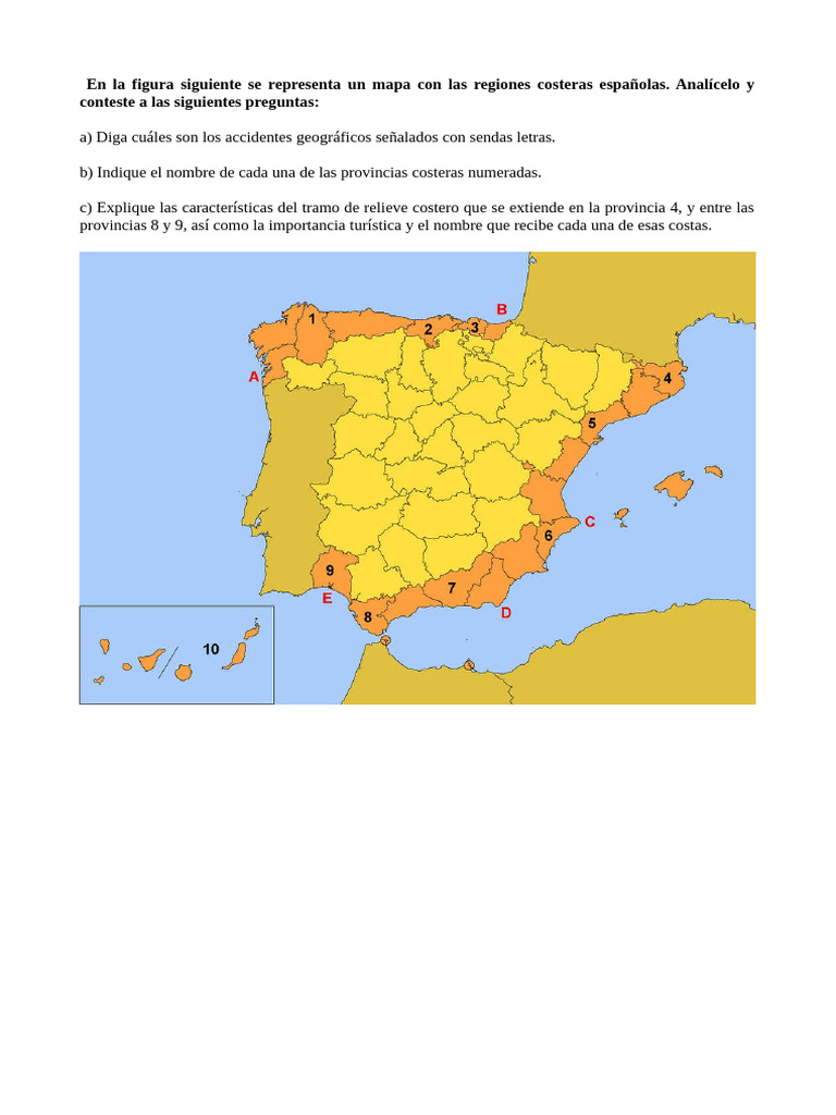 Documento 4 Mapas de Costas | PDF