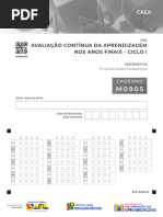 Caderno Prova SAEB 9º Ano 2023 | PDF | Temperatura | Juros