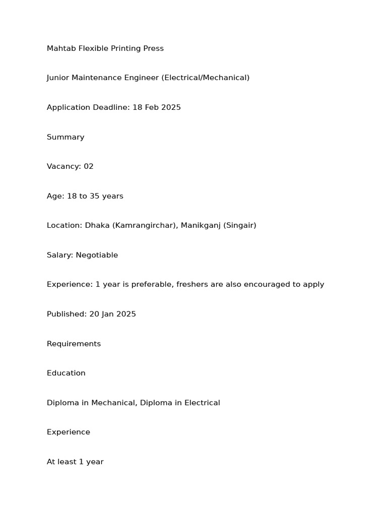 Job Hiring Sample | PDF