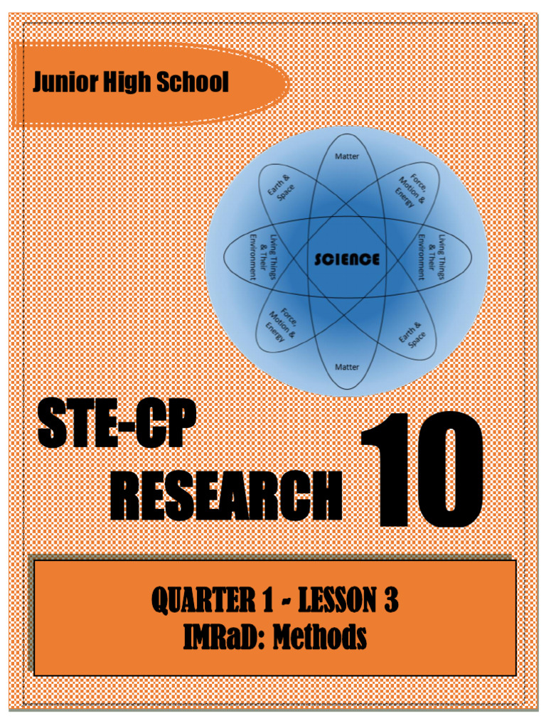 STE Research 10 Week 3 Short 1c0 | PDF | Methodology | Experiment