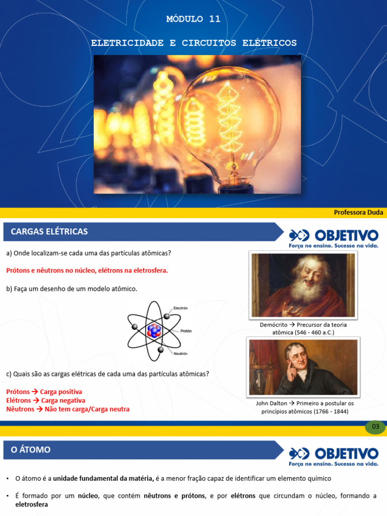 Mód 11-Eletricidade | PDF | Corrente elétrica | Eletricidade