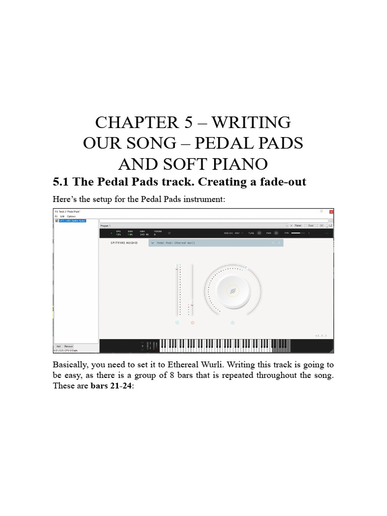 Chapter 5 - Writing Our Song - Pedal Pads and Soft Piano | PDF | Piano ...