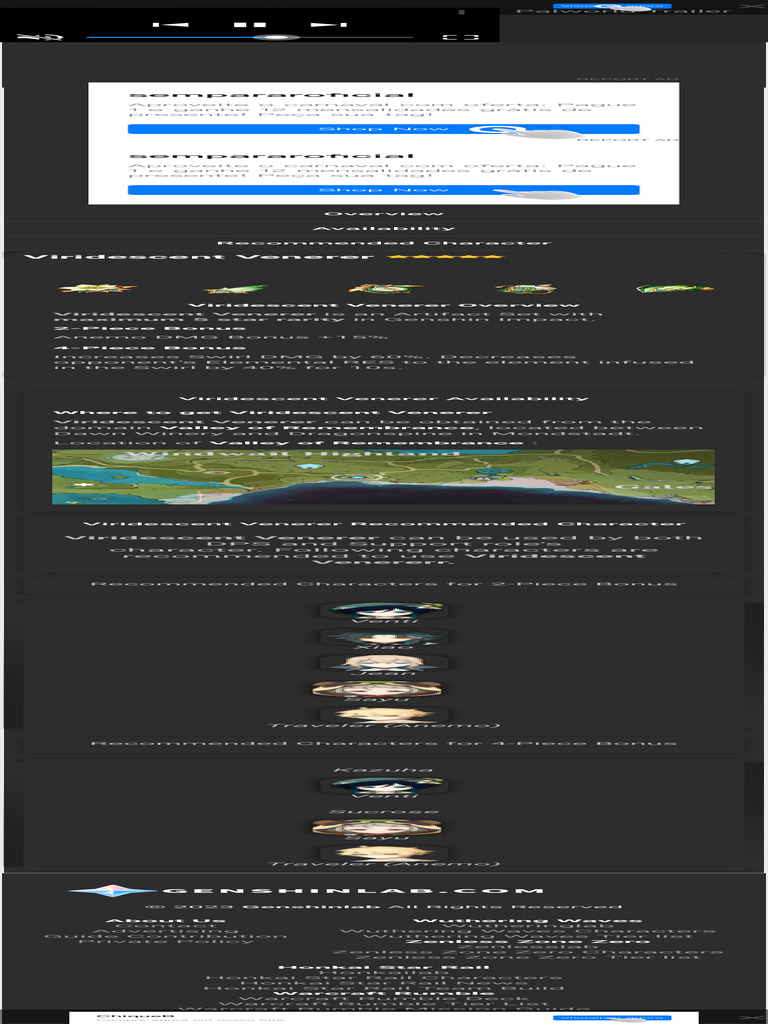 Viridescent Venerer GenshinLab | PDF