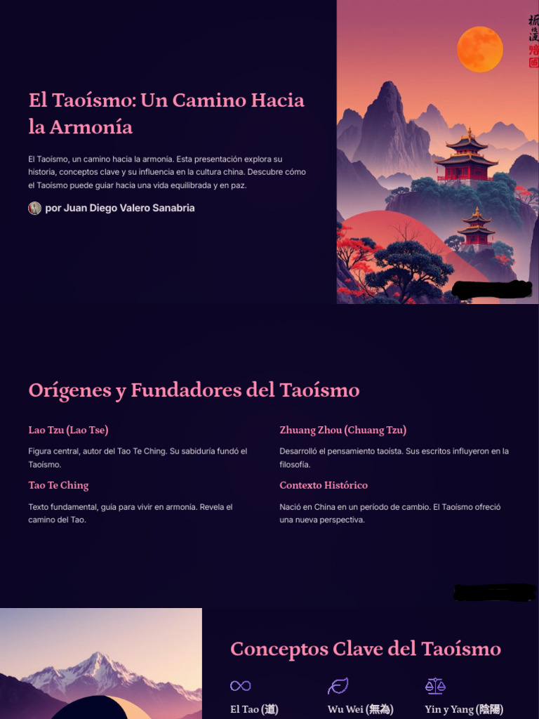 El Taoismo Un Camino Hacia La Armonia | PDF | Tao | Laozi