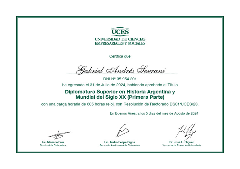 Certificado Diplo | PDF