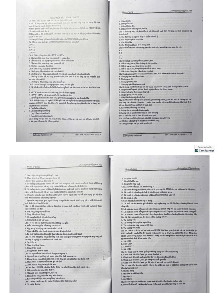 Đề Cương TCTT-Bản 2 | PDF