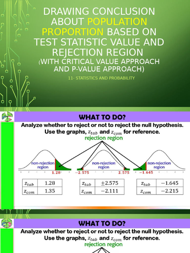 Conclusion on Population Proportion | PDF