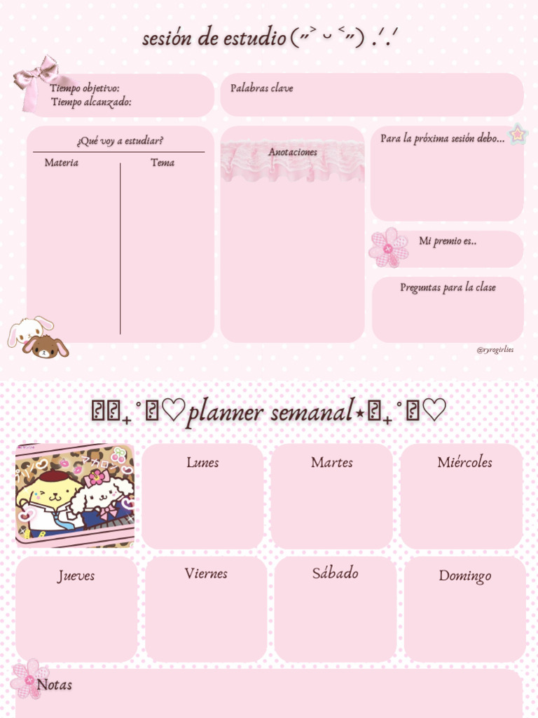 Planners Coquette | PDF