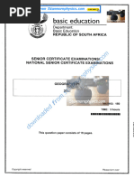 NSC Geography Grade 12 May June 2022 P1 and Memo | PDF