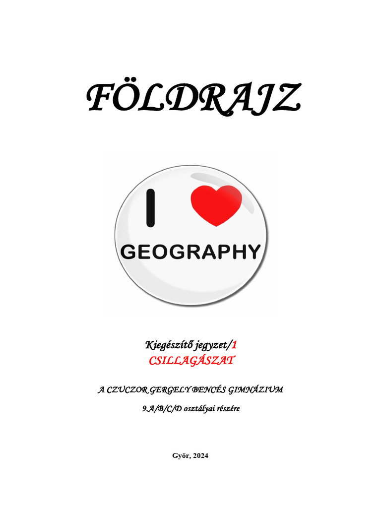 06 Foldrajz Kiegeszito Jegyzet 9ABCD 2024 | PDF