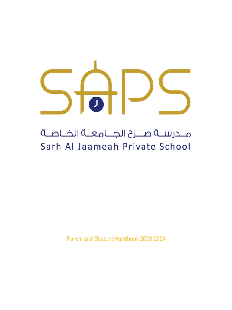 23-24 SAPS Parent Handbook | PDF | Learning | Curriculum