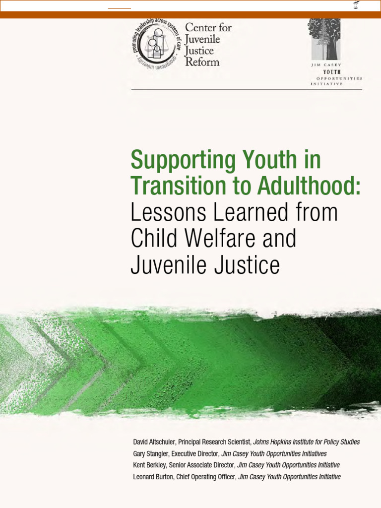 Supporting Youth in Transition To Adulthood:: Lessons Learned From ...