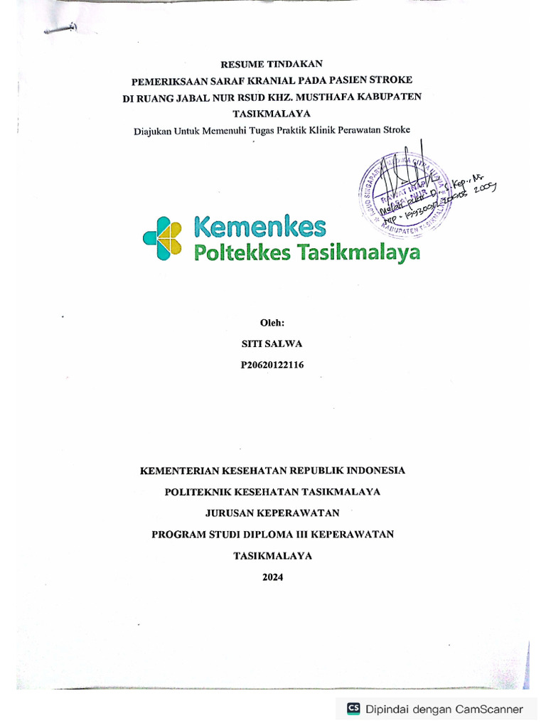 Siti salwa_resume saraf kranial | PDF