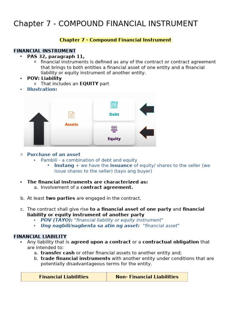 Understanding Compound Financial Instruments | PDF | Bonds (Finance ...