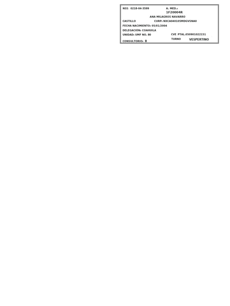 Ana CL80 | PDF | Cuidado de la salud | Tratamientos médicos