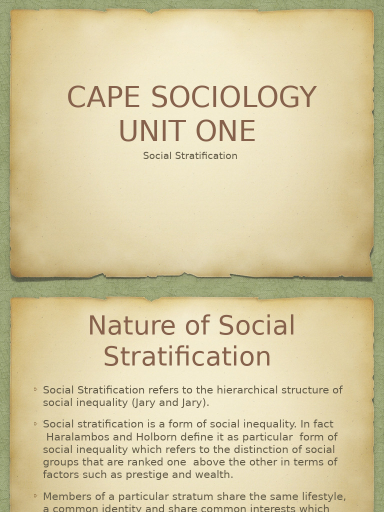 Understanding Social Stratification | PDF | Social Stratification ...
