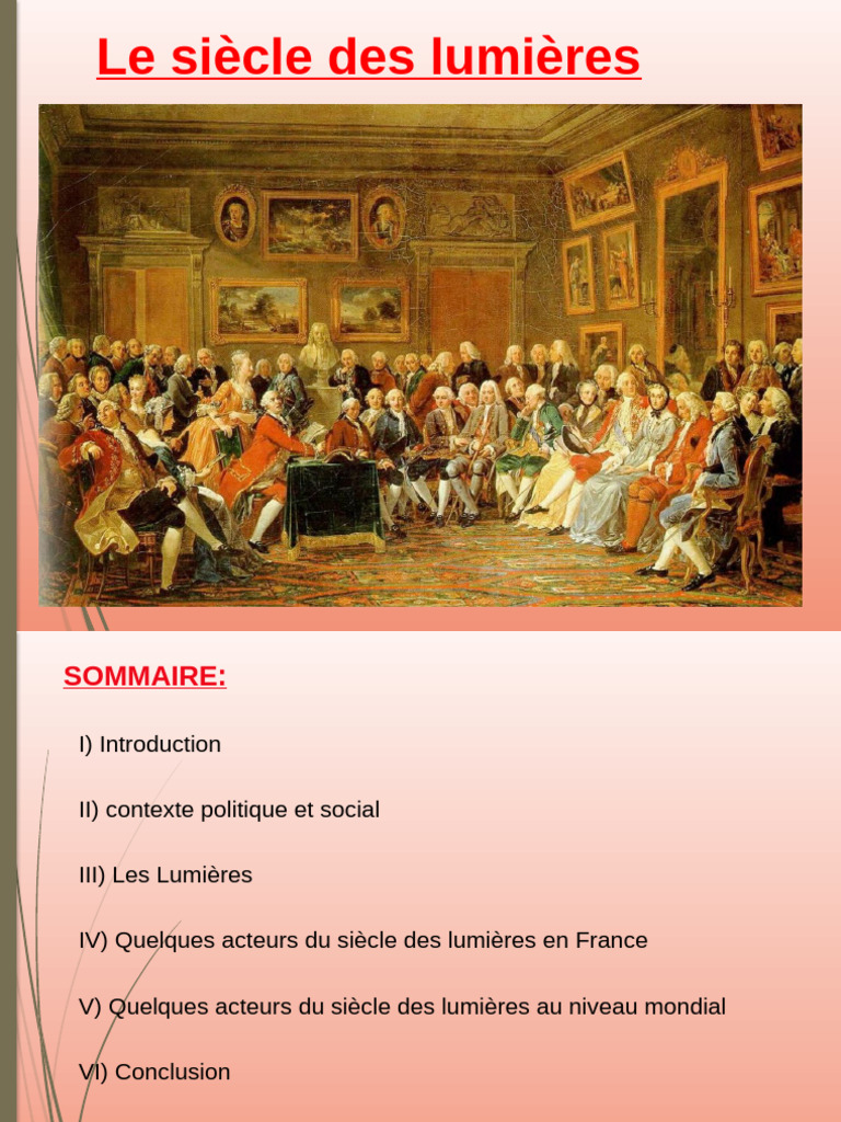 Le Siècle des Lumières en France | PDF | Siècle des Lumières | Voltaire