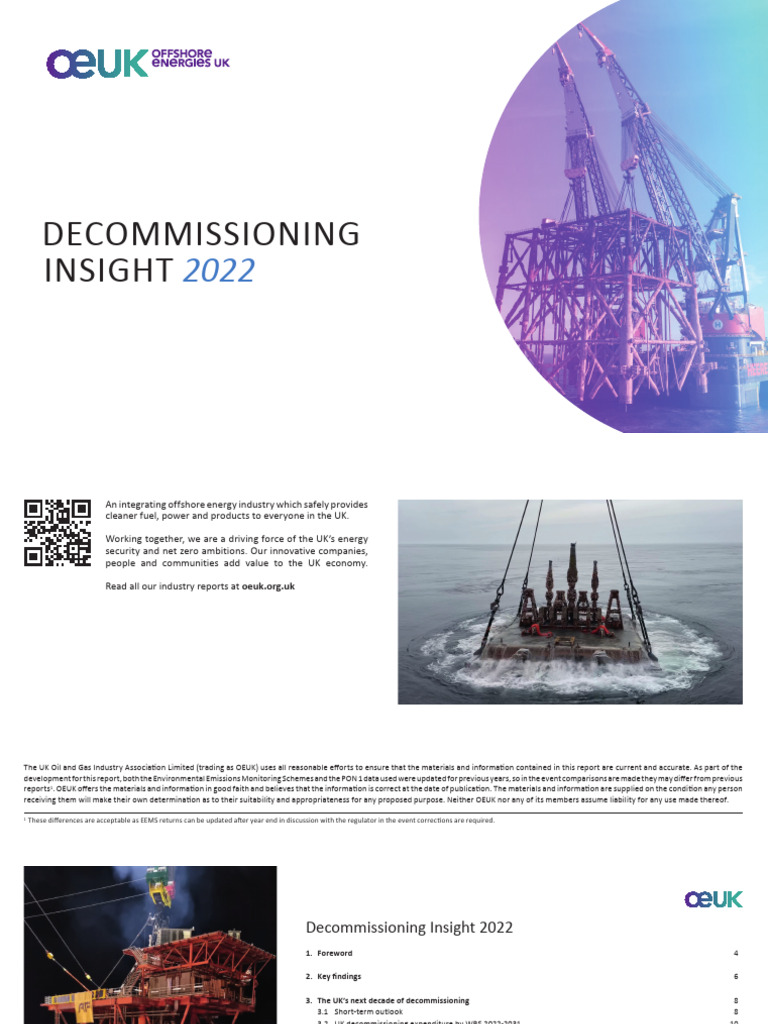 Decommissioning Insight 2022 OEUK Nglyb1 | PDF | Infrastructure | Renewable Energy
